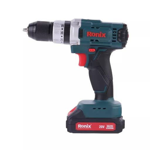 دریل پیچ گوشتی شارژی 20 ولت رونیکس مدل 8620 - فروشگاه ابزار غفوری